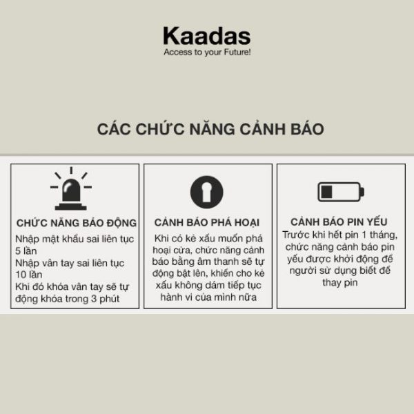 Kaadas 6002 - Khóa cửa thông minh dành cho đại sảnh