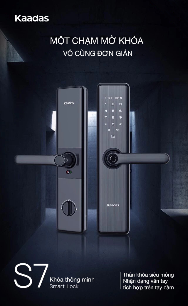 Hướng Dẫn Cài Đặt Khóa Cửa Vân Tay Kaadas S7