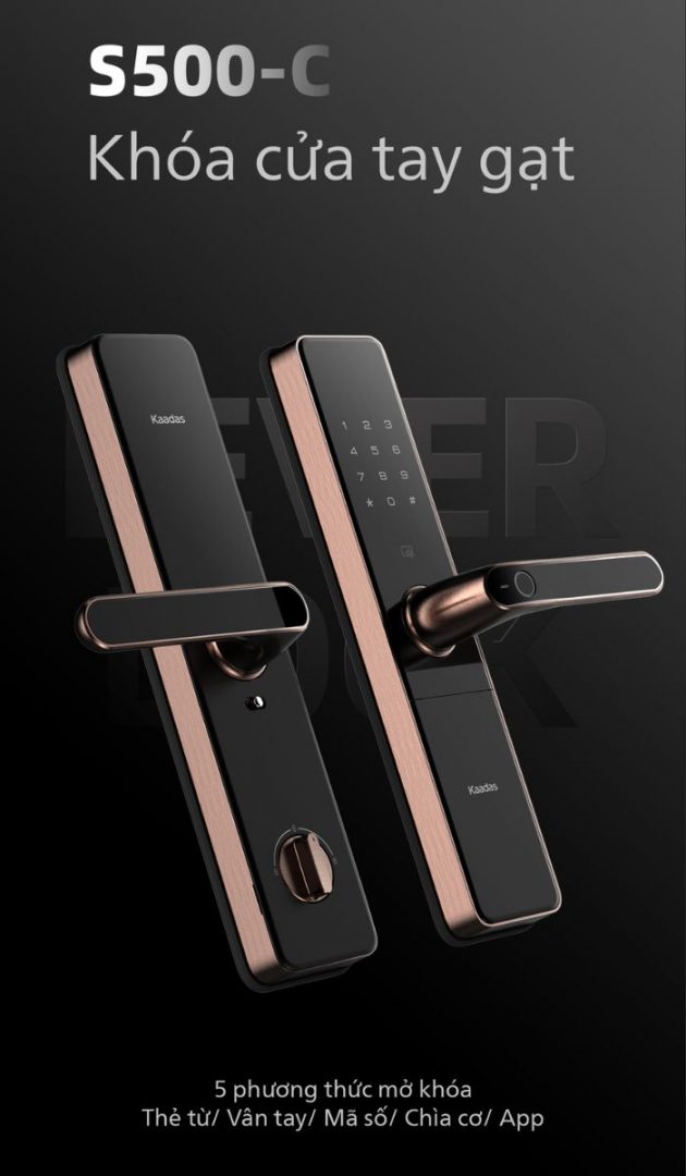 Kaadas S500 - C khóa cửa thông minh được ưa chuộng nhất