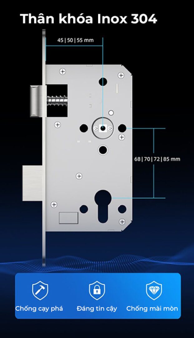Kaadas M5 - Khóa cửa vân tay Đức chỉ hơn 3 triệu đồng