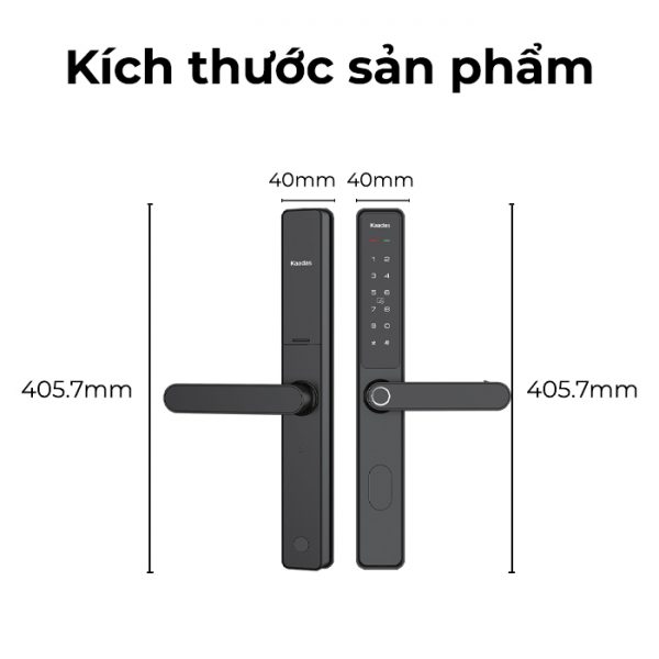 Kaadas S10-5W dòng khóa thông minh cửa nhôm bán chạy