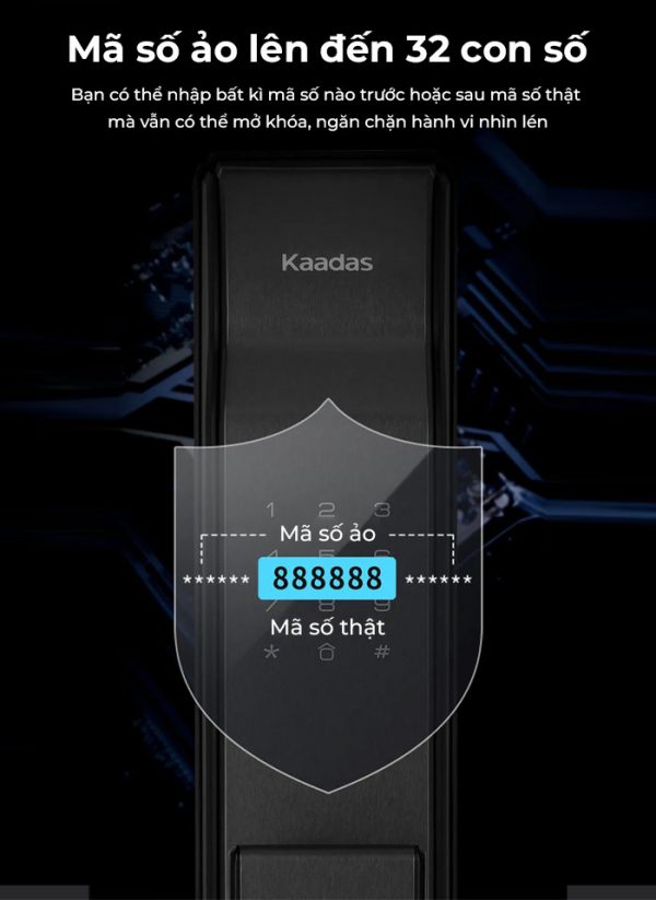Kaadas K9-5W - Khóa cửa điện tử thông minh tích hợp Wifi