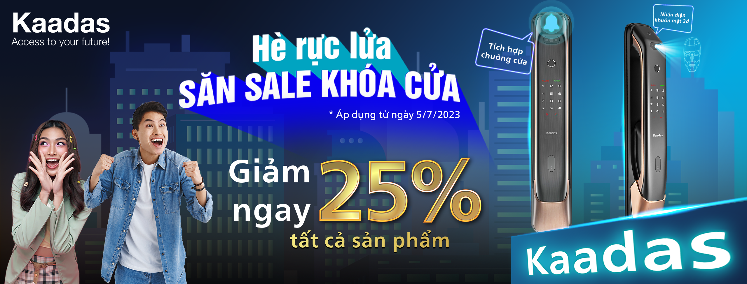 Kaadas - Khóa cửa vân tay cao cấp THƯƠNG HIỆU ĐỨC